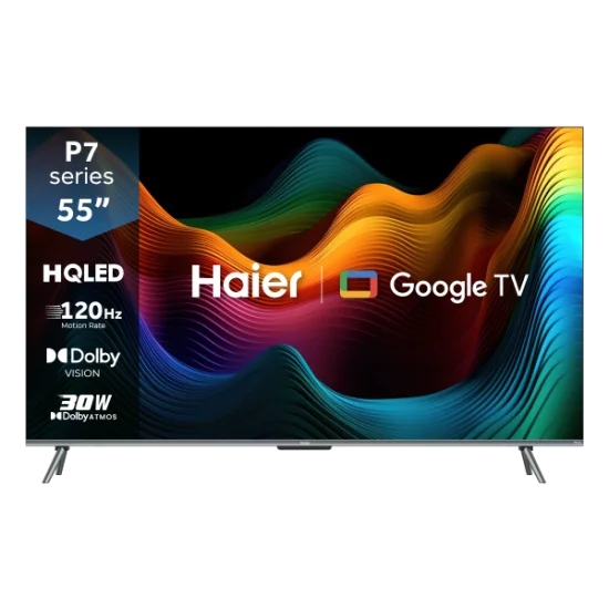 Haier H55P7UX 55 Inch HQLED 4K UHD Google TV - H55P7UX