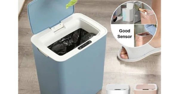 Intelligent Sensor Dustbin 14L / Auto Open Smart Rubbish Bin Price in ...